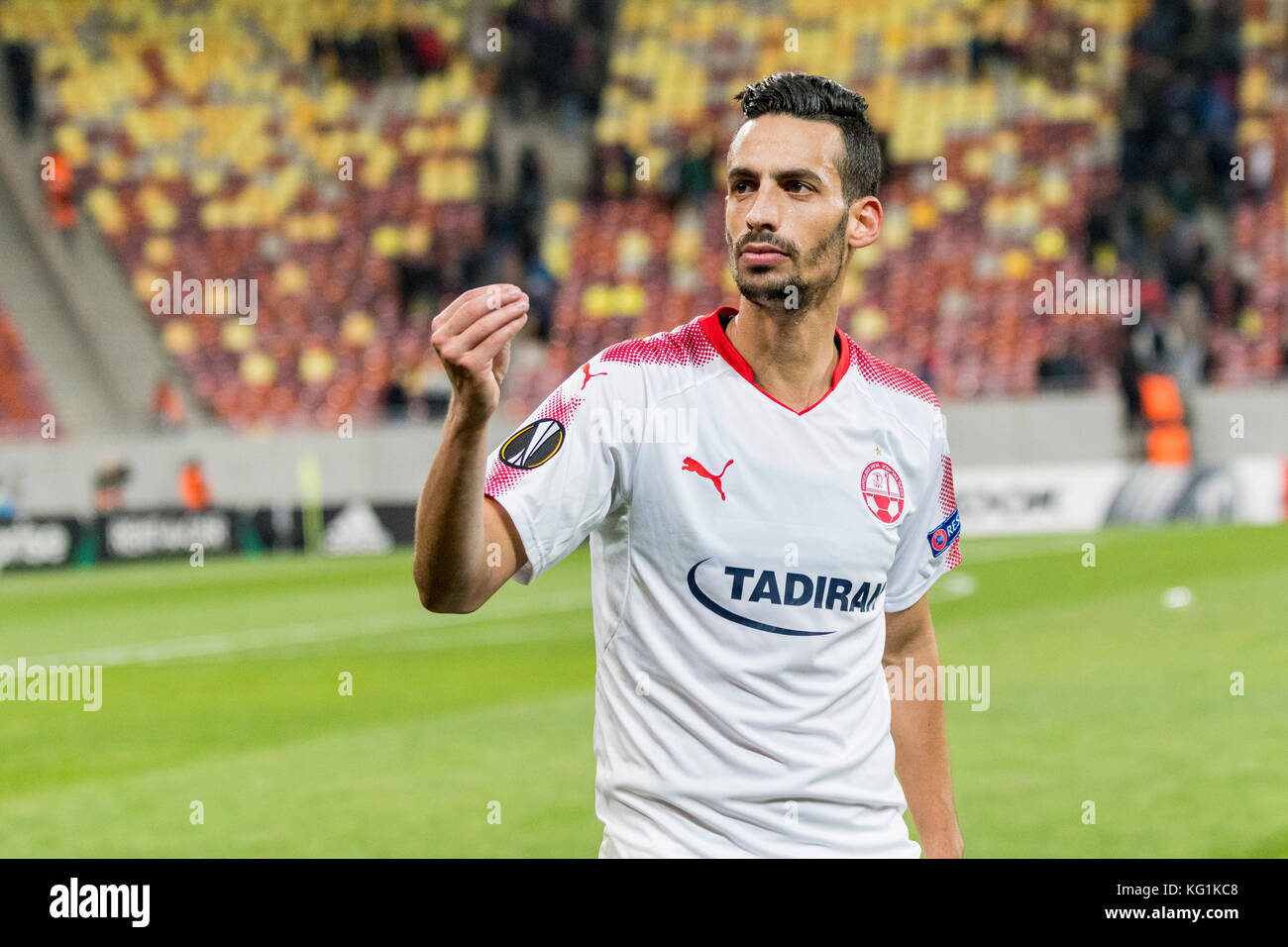 November 3, 2017: Daniel Einbinder #11 (Hapoel Beer-Sheva) at the end ...