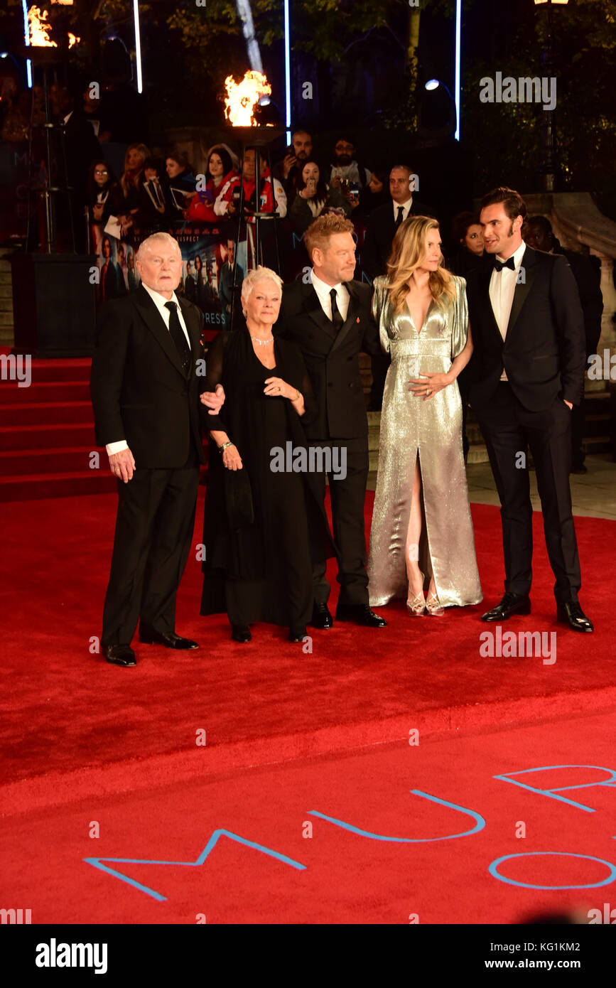London, UK. 02nd Nov, 2017. Derek Jacobi,Dame Judi Dench,Kennneth Branagh,Michelle Pfeiffer ...