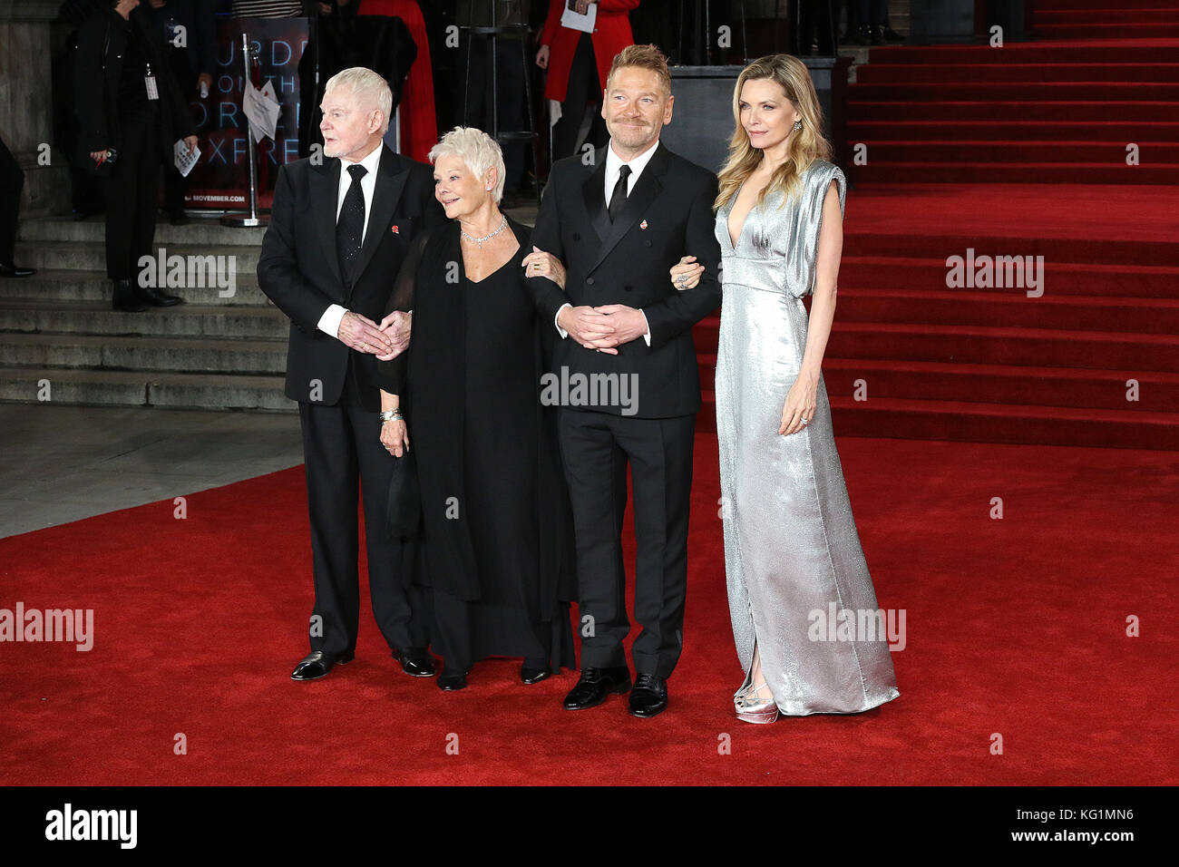 London, UK. 02nd Nov, 2017. Derek Jacobi, Judi Dench, Kenneth Branagh, Michelle Pfeiffer, Murder ...