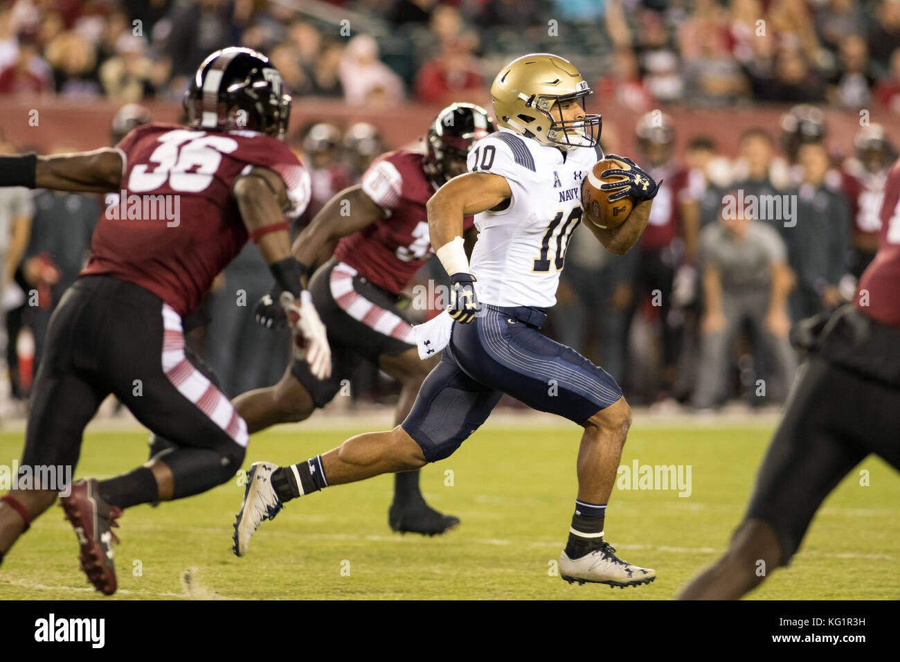 Philadelphia, Pennsylvania, USA. 2nd Nov, 2017. Navy's SB, MALCOLM ...