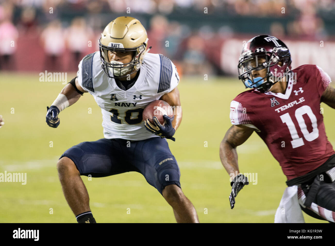 Philadelphia, Pennsylvania, USA. 2nd Nov, 2017. Navy's SB, MALCOLM ...