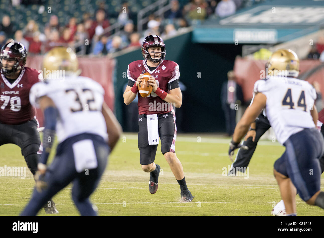 Philadelphia, Pennsylvania, USA. 2nd Nov, 2017. Temple's FRANK NUTILE ...