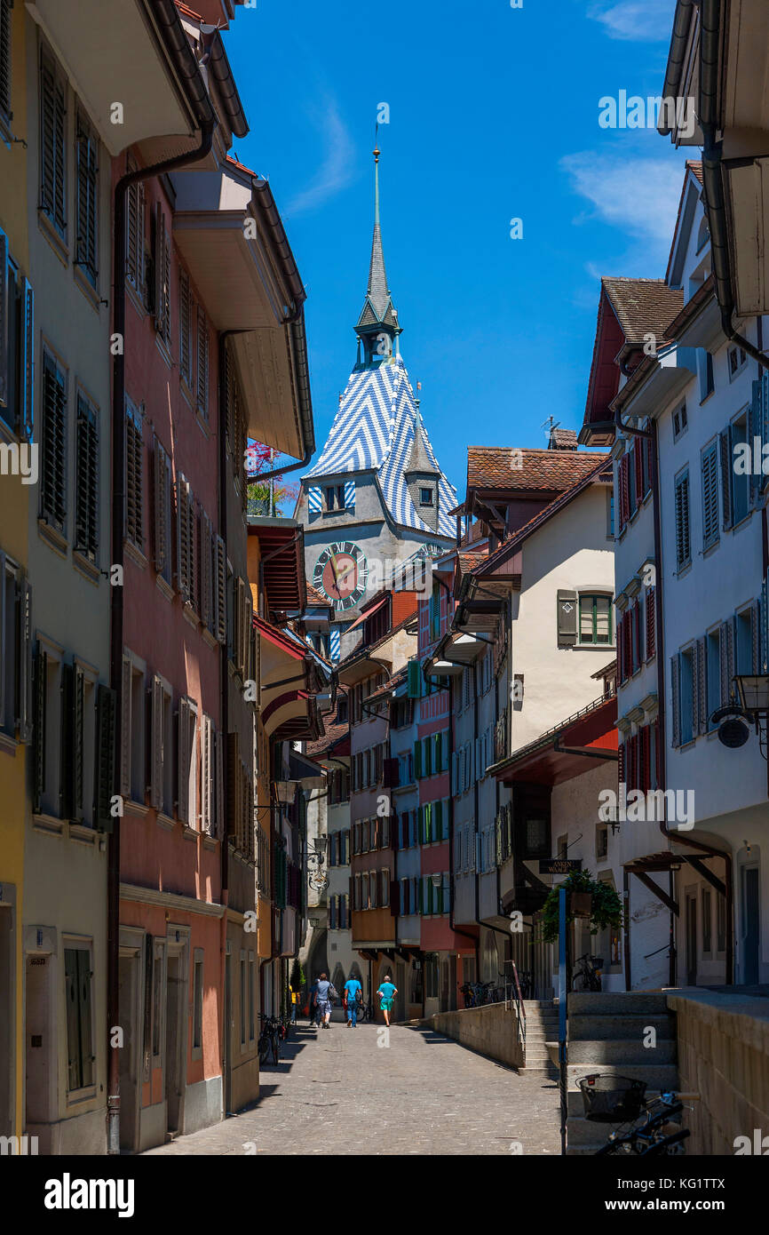 Zug, Kanton Zug, Schweiz : Ober Altstadt mit Zytturm Stock Photo - Alamy
