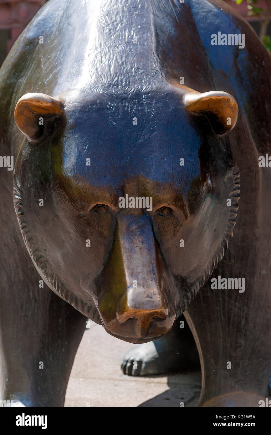 Frankfurt am Main, Hessen, Germany Deutschland Bulle Bulle und Bär ...