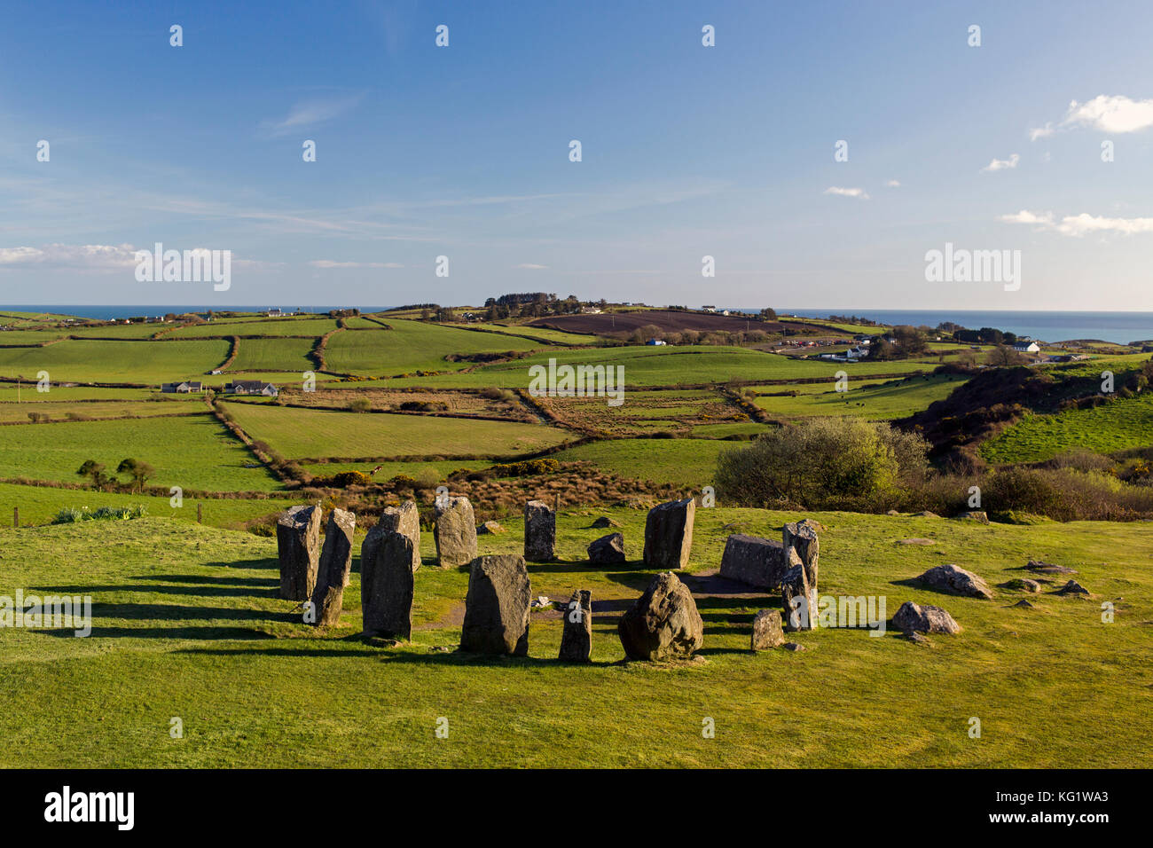 An ancient ringfort at Doonbeg in the south east of Ireland. This ...