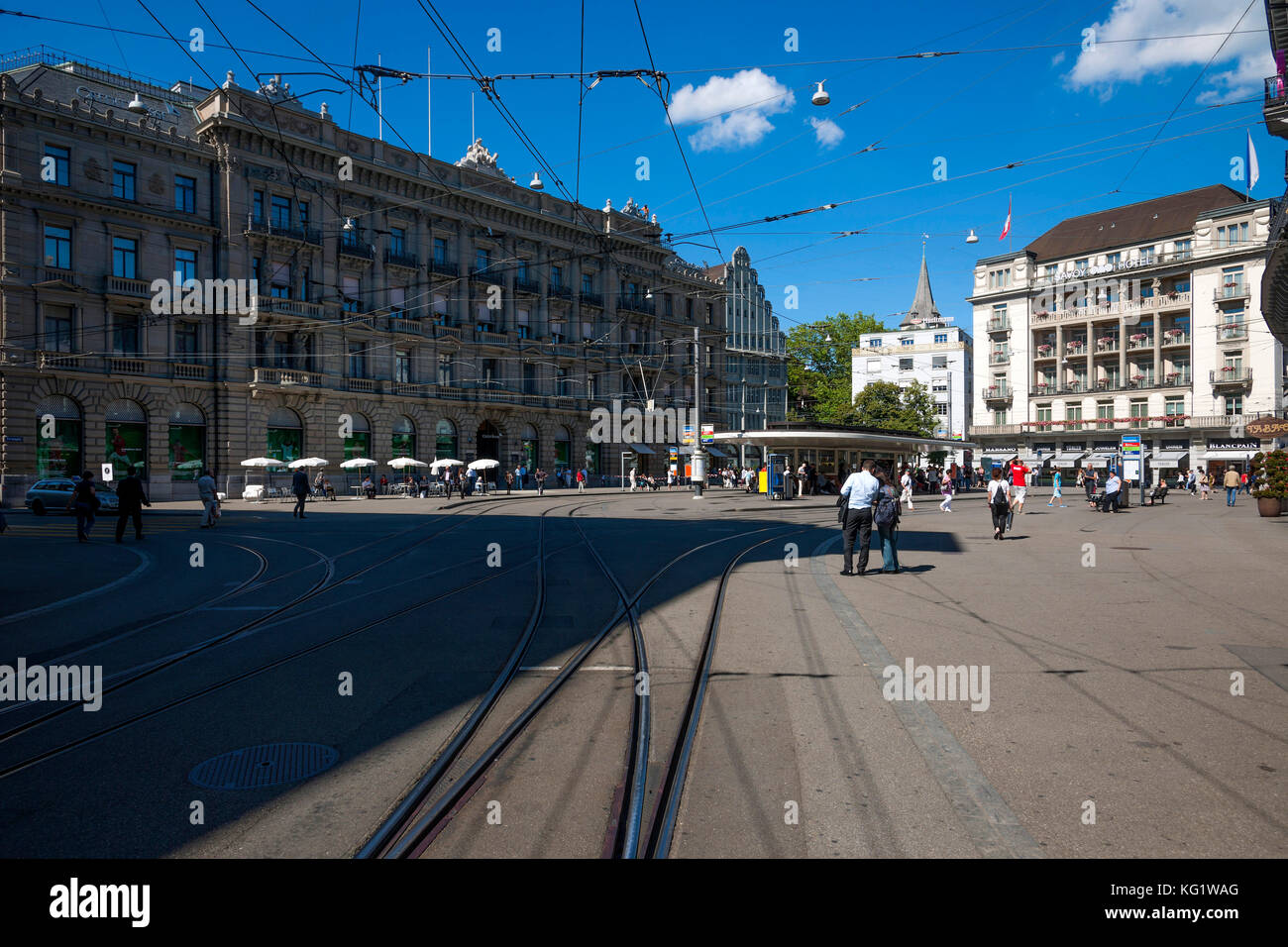 Switzerland zurich paradeplatz credit suisse hi-res stock photography ...