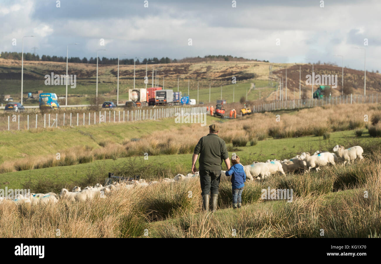 Farmer Paul Thorp with his son John Thorp at Stott Hall farm near ...
