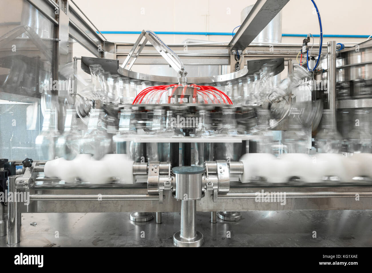 factory shop for the production of glass bottles and beverage Stock ...