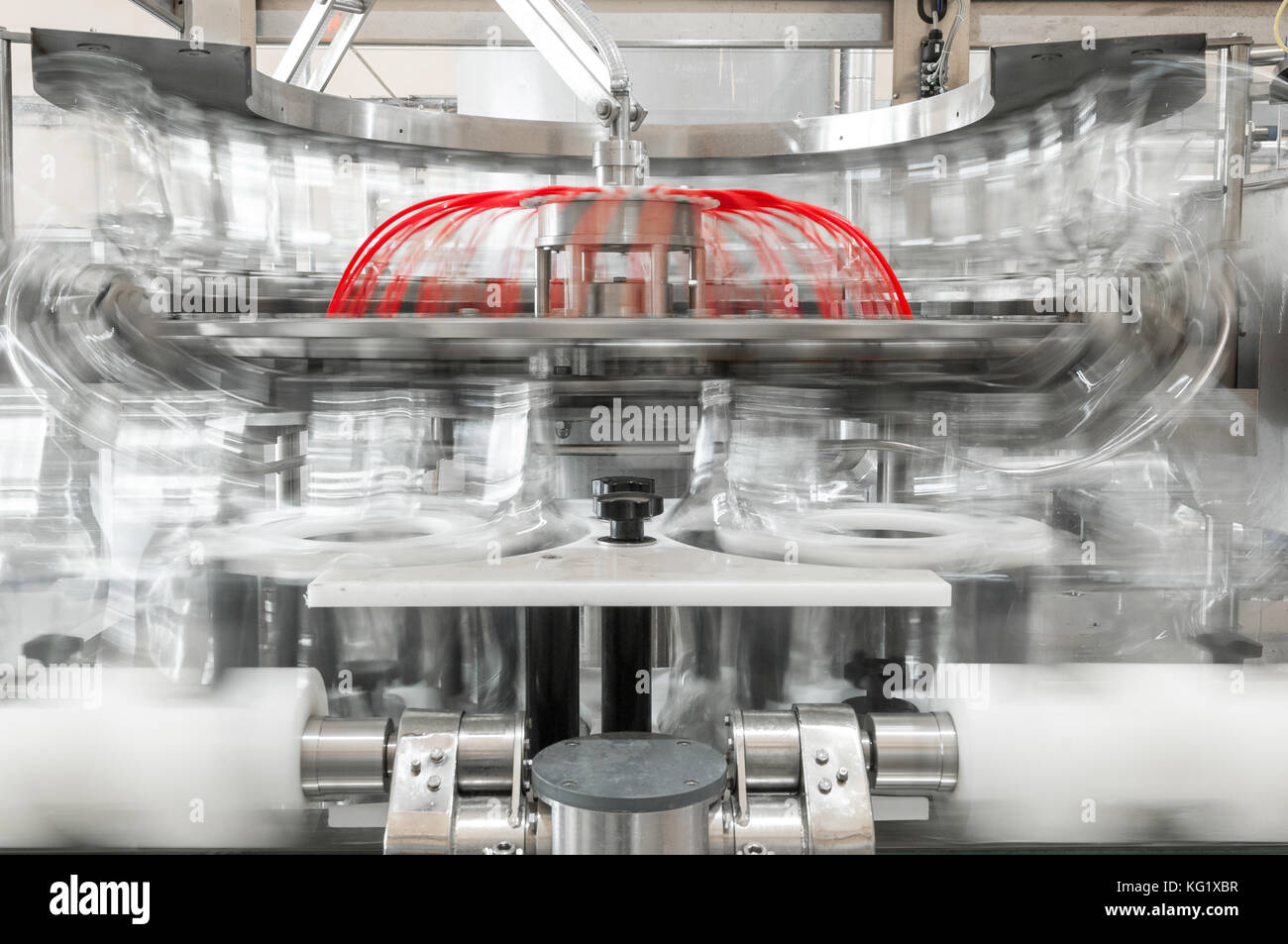 factory shop for the production of glass bottles and beverage Stock ...