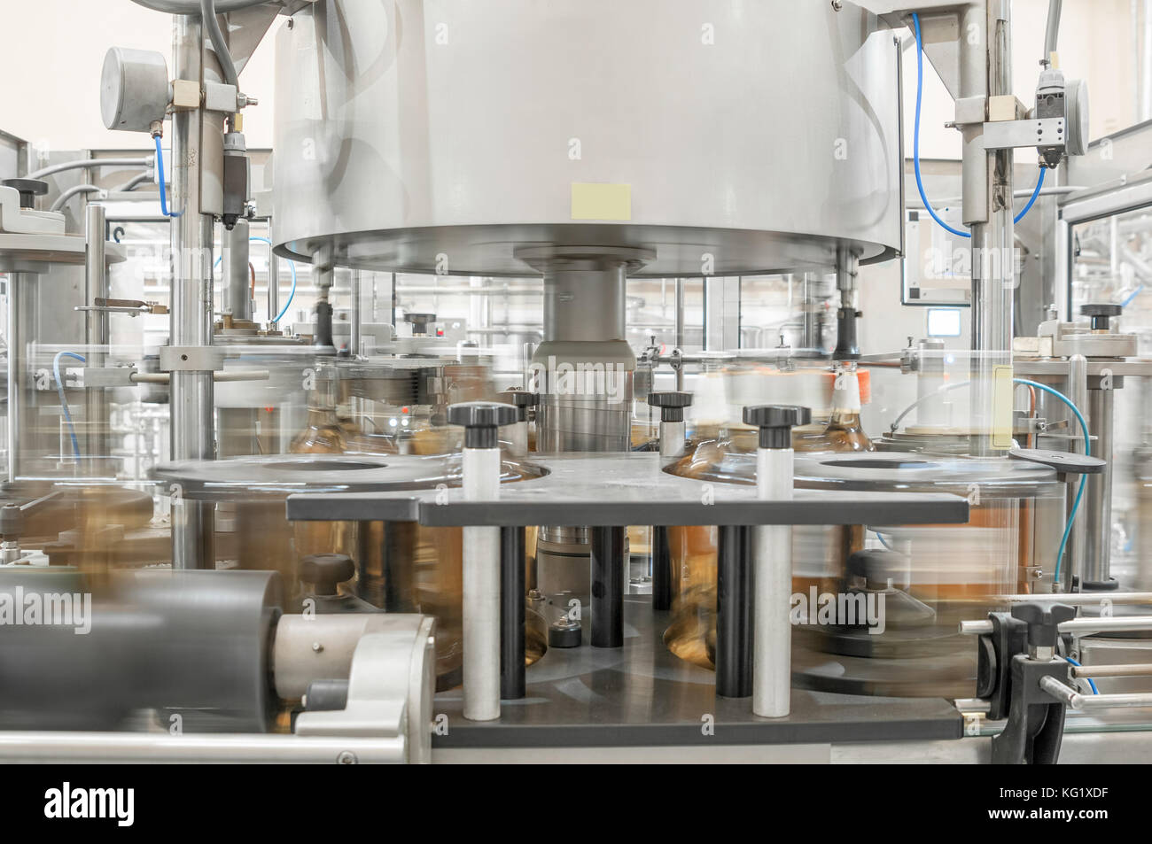 factory shop for the production of glass bottles and beverage Stock ...