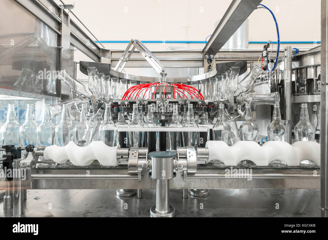 factory shop for the production of glass bottles and beverage Stock ...