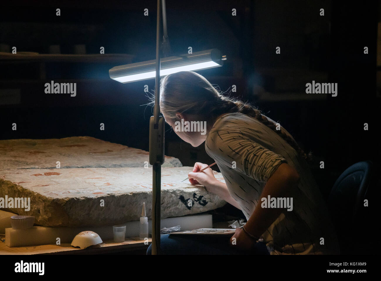 A young restorer do conservators work ,University of Pennsylvania ...