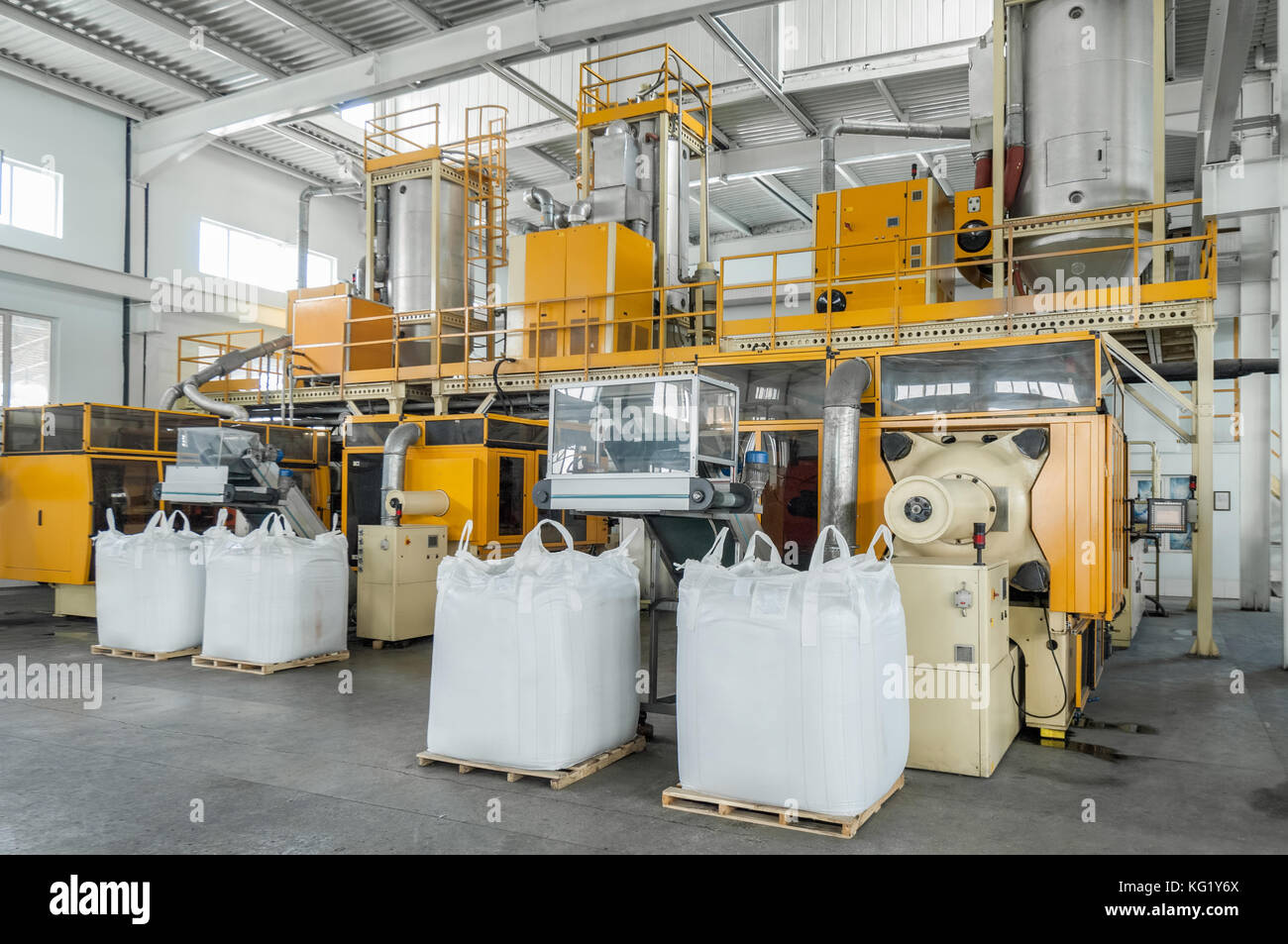 plant for the production of plastic parts. factory for the production ...