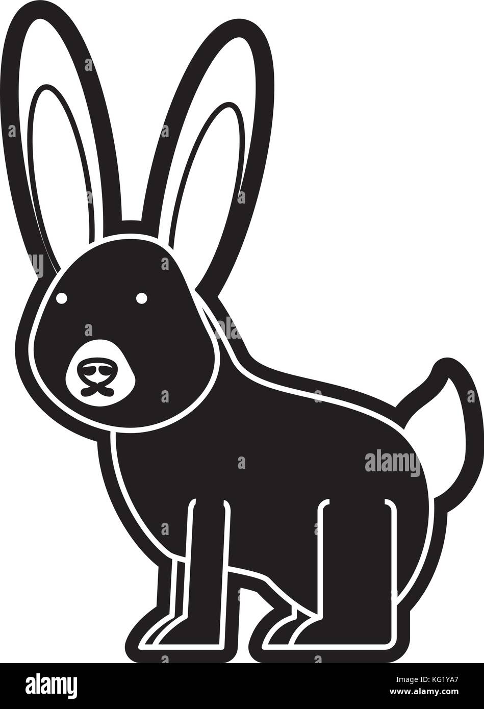 rabbit vector illustration Stock Vector Image & Art - Alamy