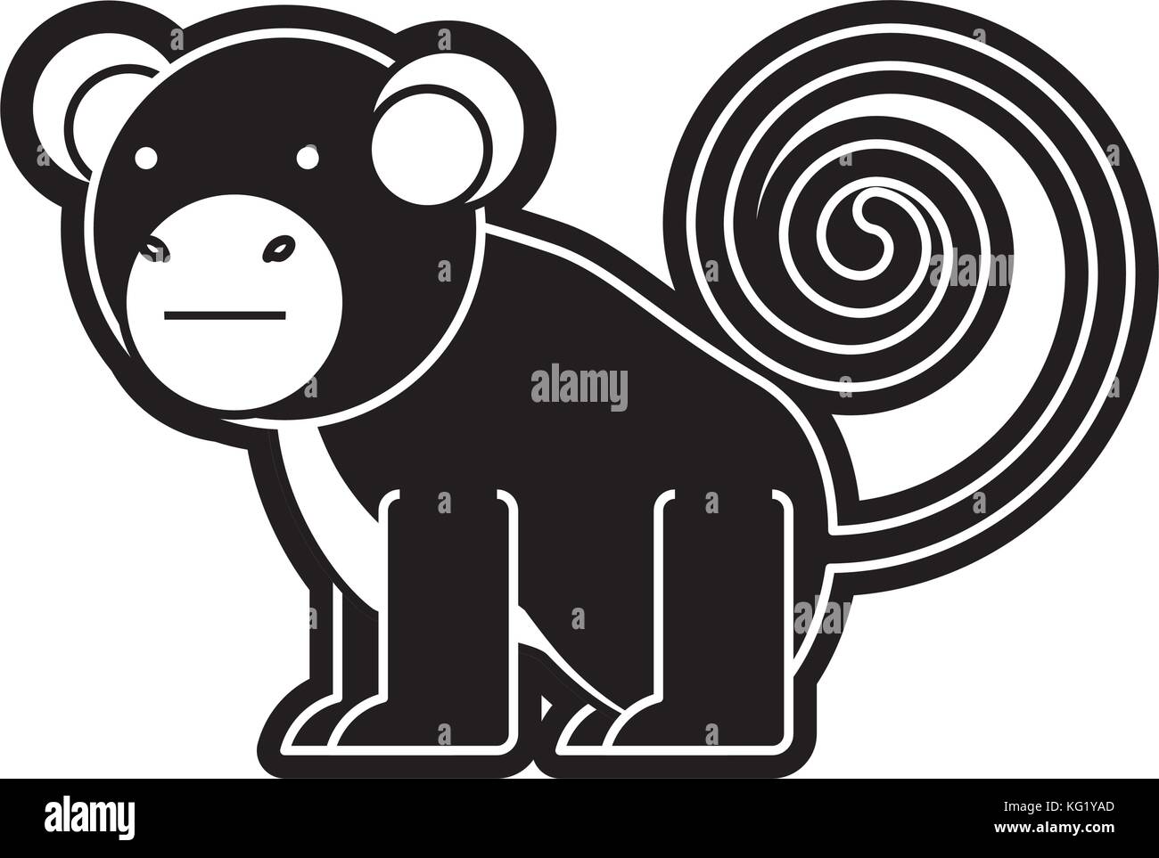 monkey vector illustration Stock Vector Image & Art - Alamy