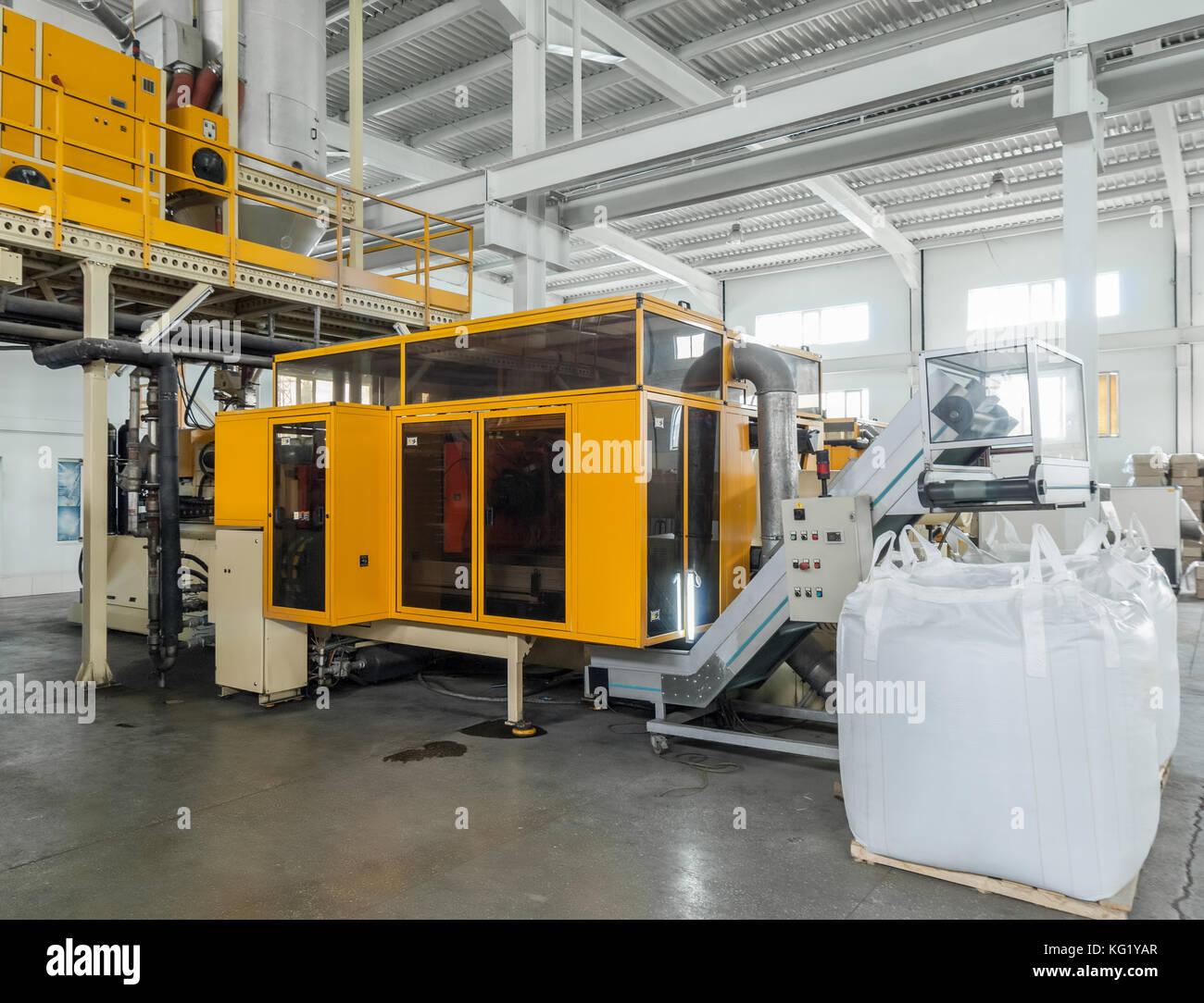 plant for the production of plastic parts. factory for the production ...