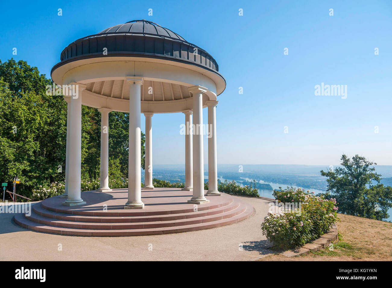 Rüdesheim, Rheingau, Hessen, : Niederwald - Tempel , Hesse, Ruedesheim ...