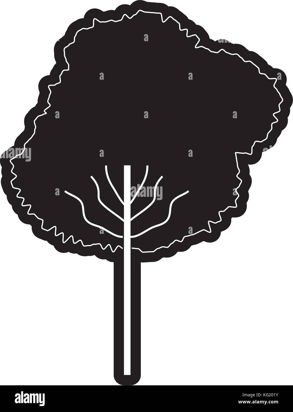 tree vector illustration Stock Vector Image & Art - Alamy