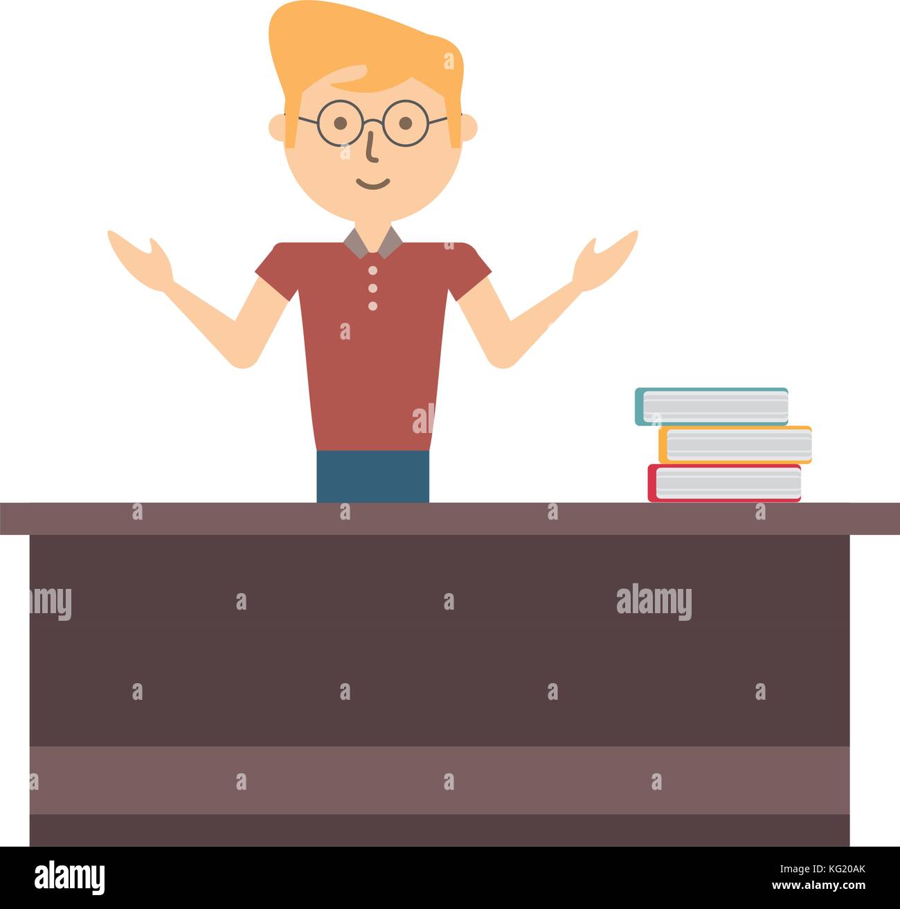 teacher man vector illustration Stock Vector Image & Art - Alamy
