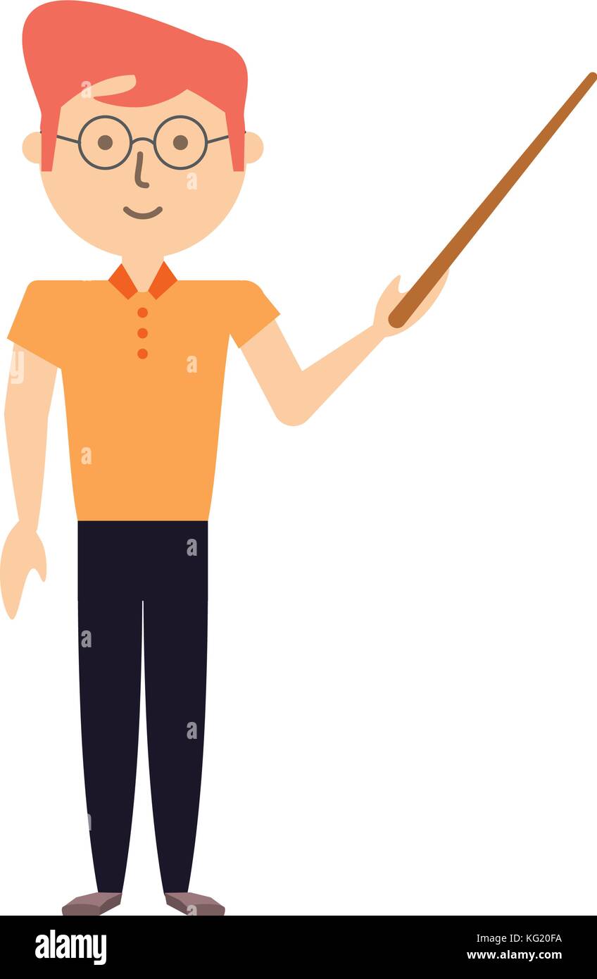 teacher man vector illustration Stock Vector Image & Art - Alamy