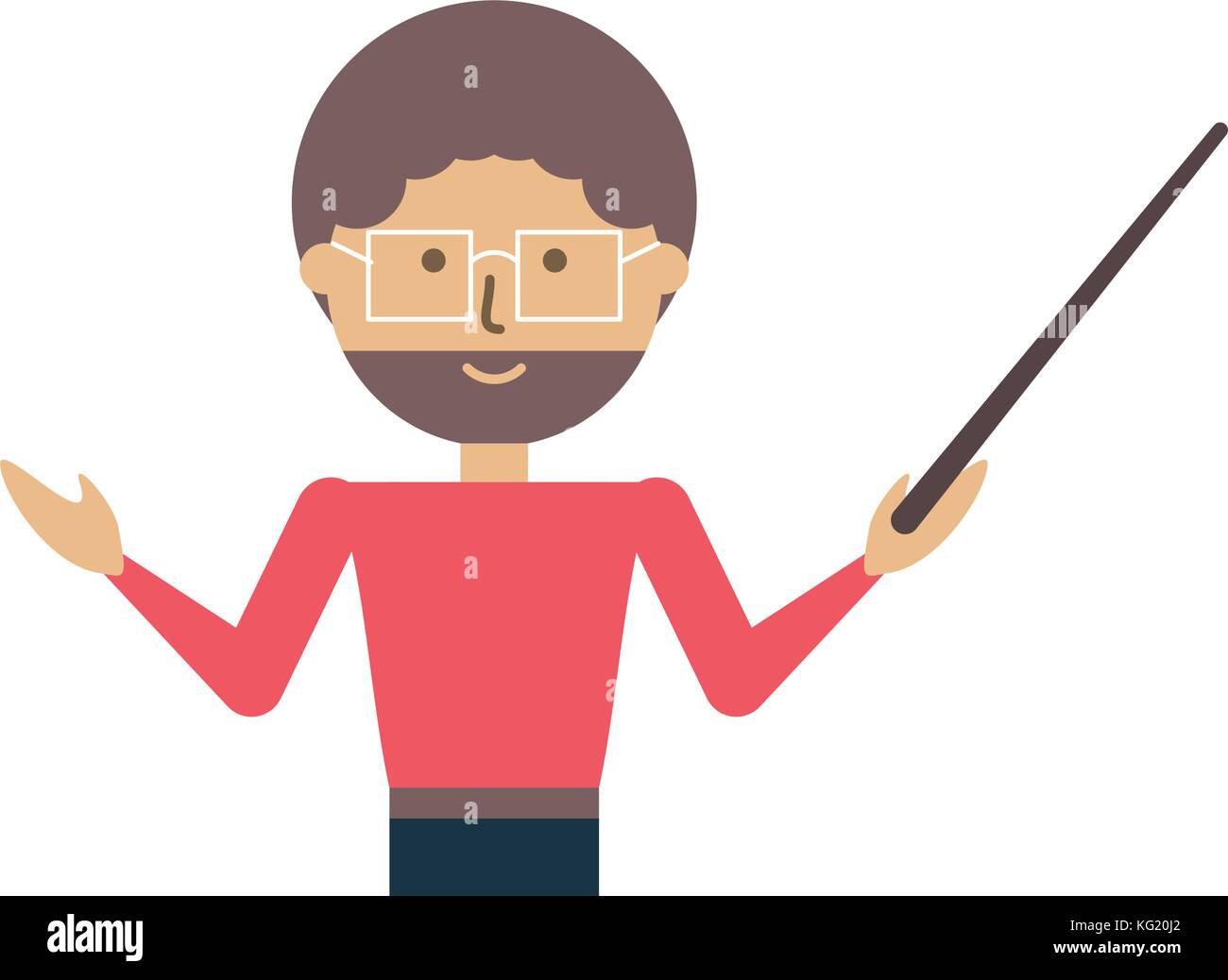 teacher man vector illustration Stock Vector Image & Art - Alamy