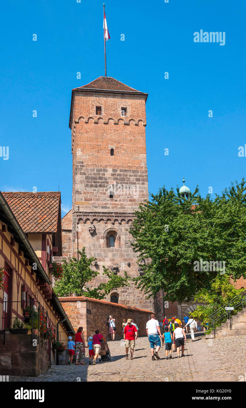Nürnberg, Mittelfranken, Bayern, Germany : Kaiserburg : Äusserer ...