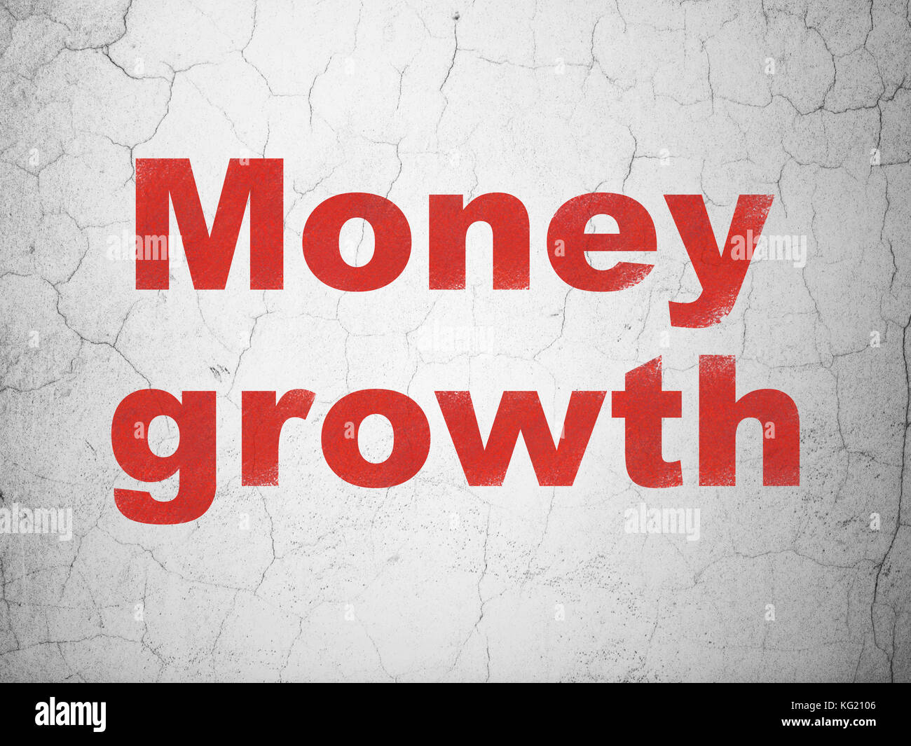Currency concept: Money Growth on wall background Stock Photo - Alamy