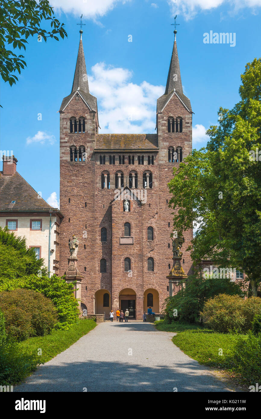 Höxter , Nordrhein-Westfalen , Germany : Schloss Corvey , Westwerk der ...