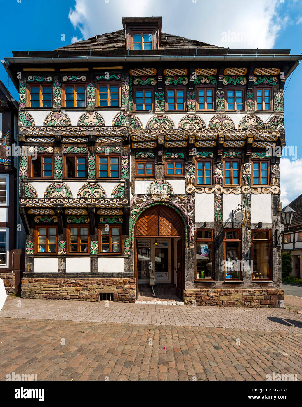 Höxter , Nordrhein-Westfalen , Germany : Haus Horstkotte Stock Photo ...