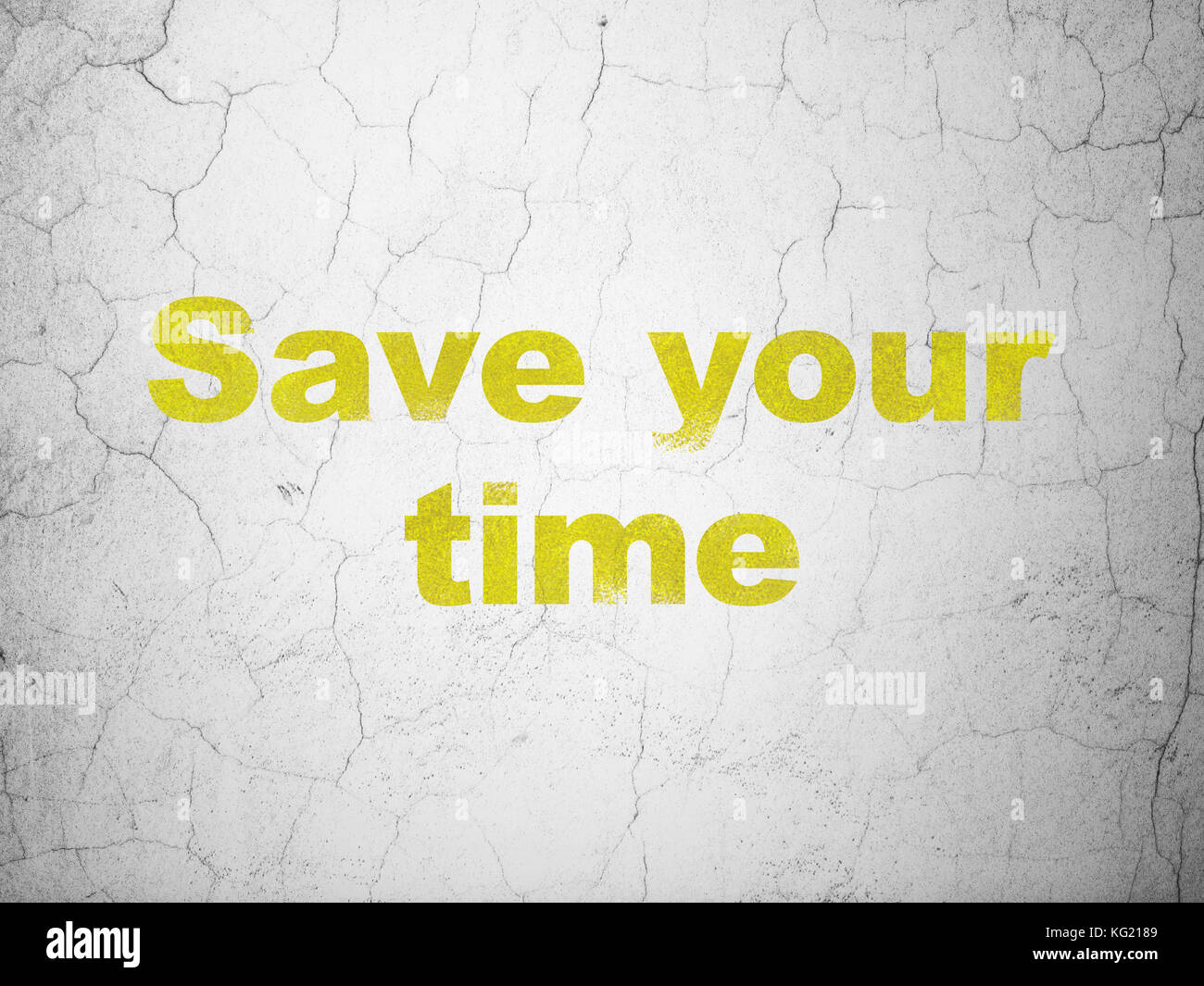Timeline concept: Save Your Time on wall background Stock Photo - Alamy