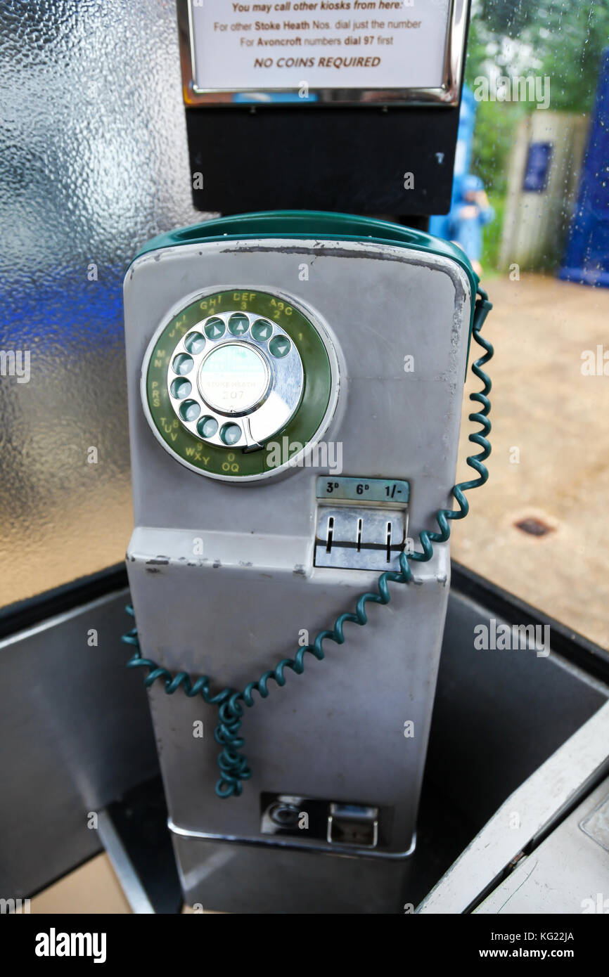 Inside a phone box at the National Telephone Kiosk Collection ...