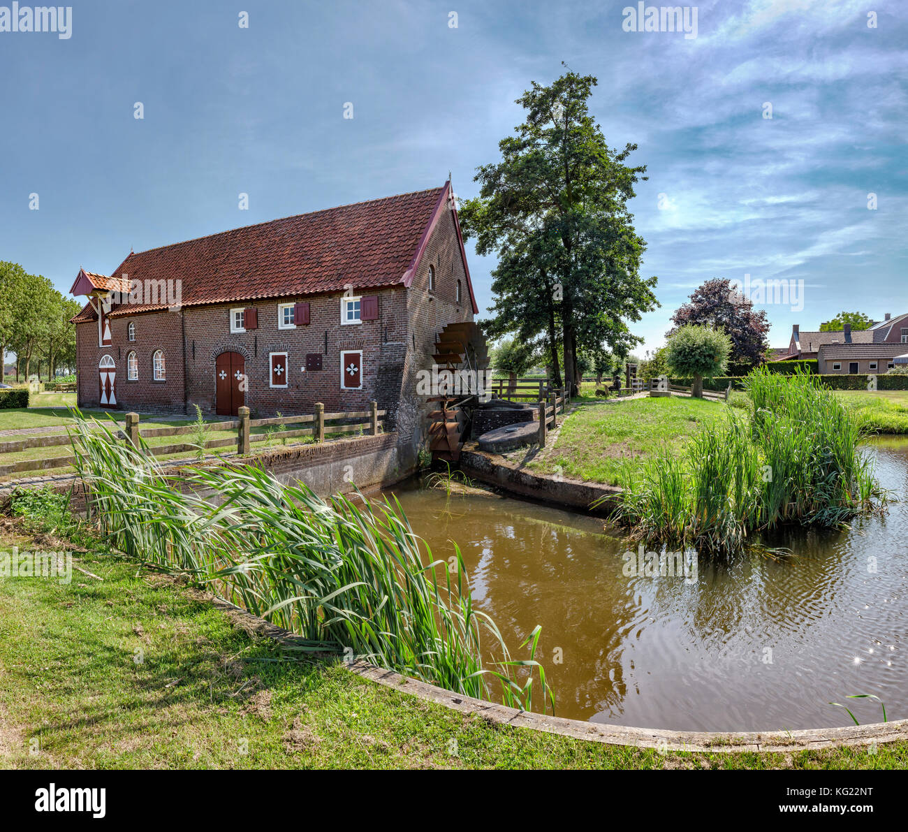Waterwheel mill called D’n Olliemeulen, Netherlands *** Local Caption ...