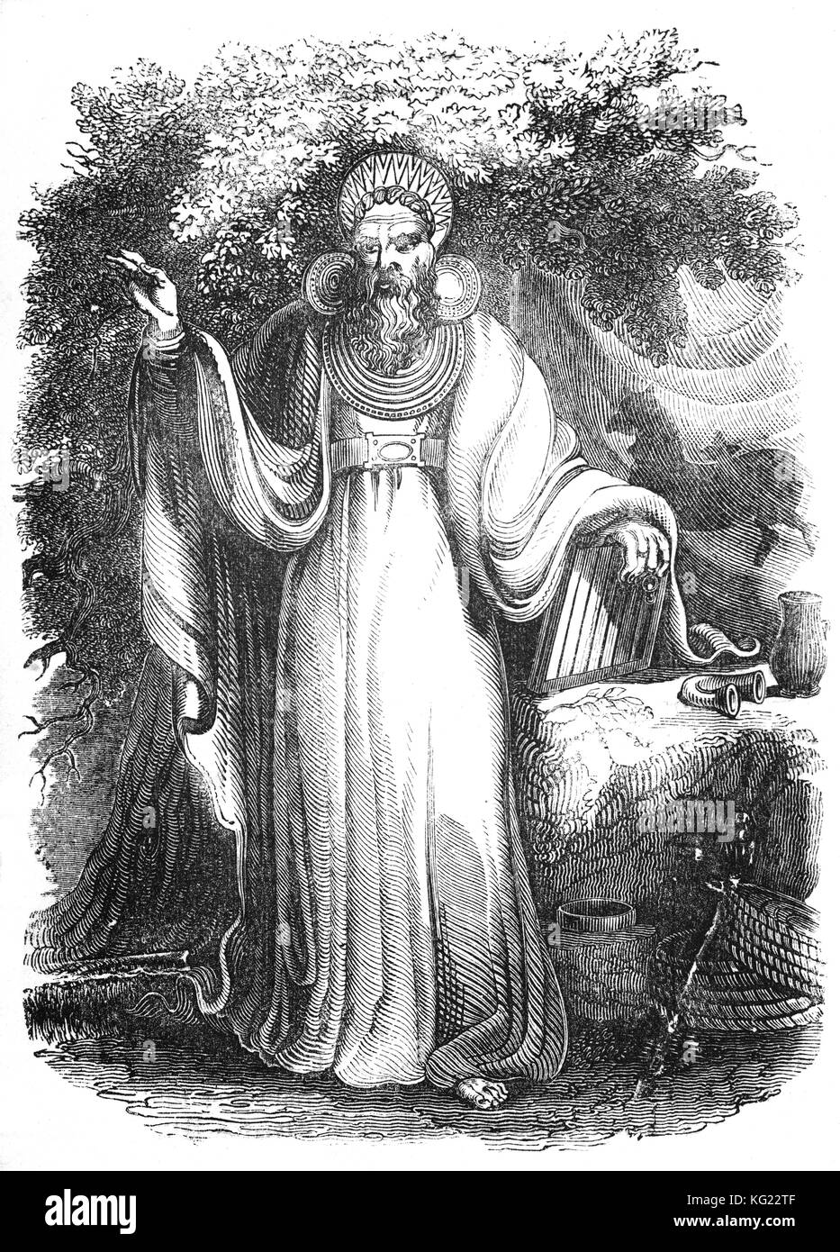 Druid art Black and White Stock Photos & Images - Alamy