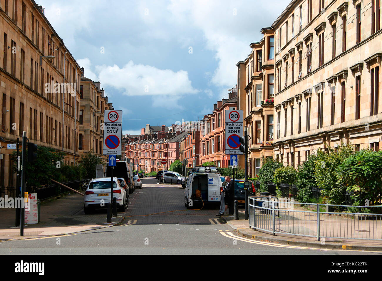 Strassenszene/ street scene, Glasgow, Schottland/ Scotland Stock Photo ...