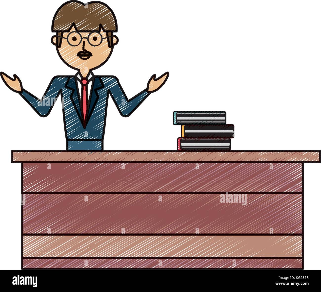teacher man vector illustration Stock Vector Image & Art - Alamy