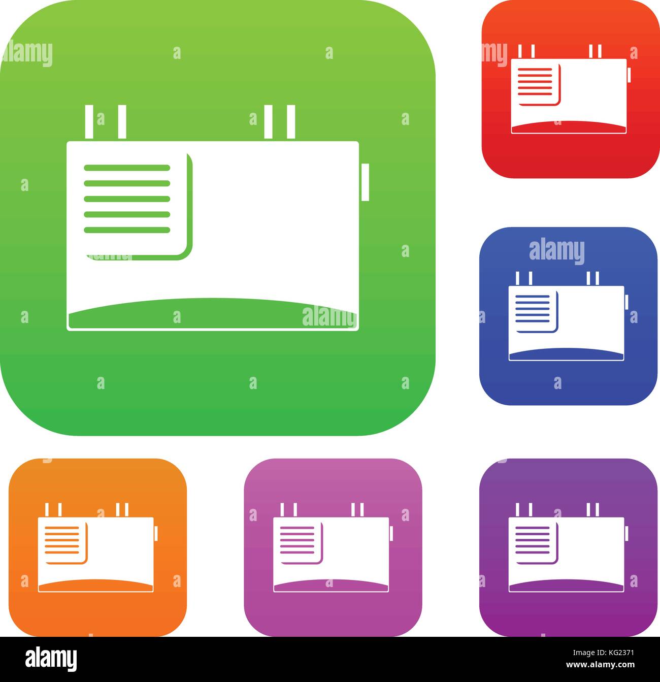Wall router set color collection Stock Vector Image & Art - Alamy