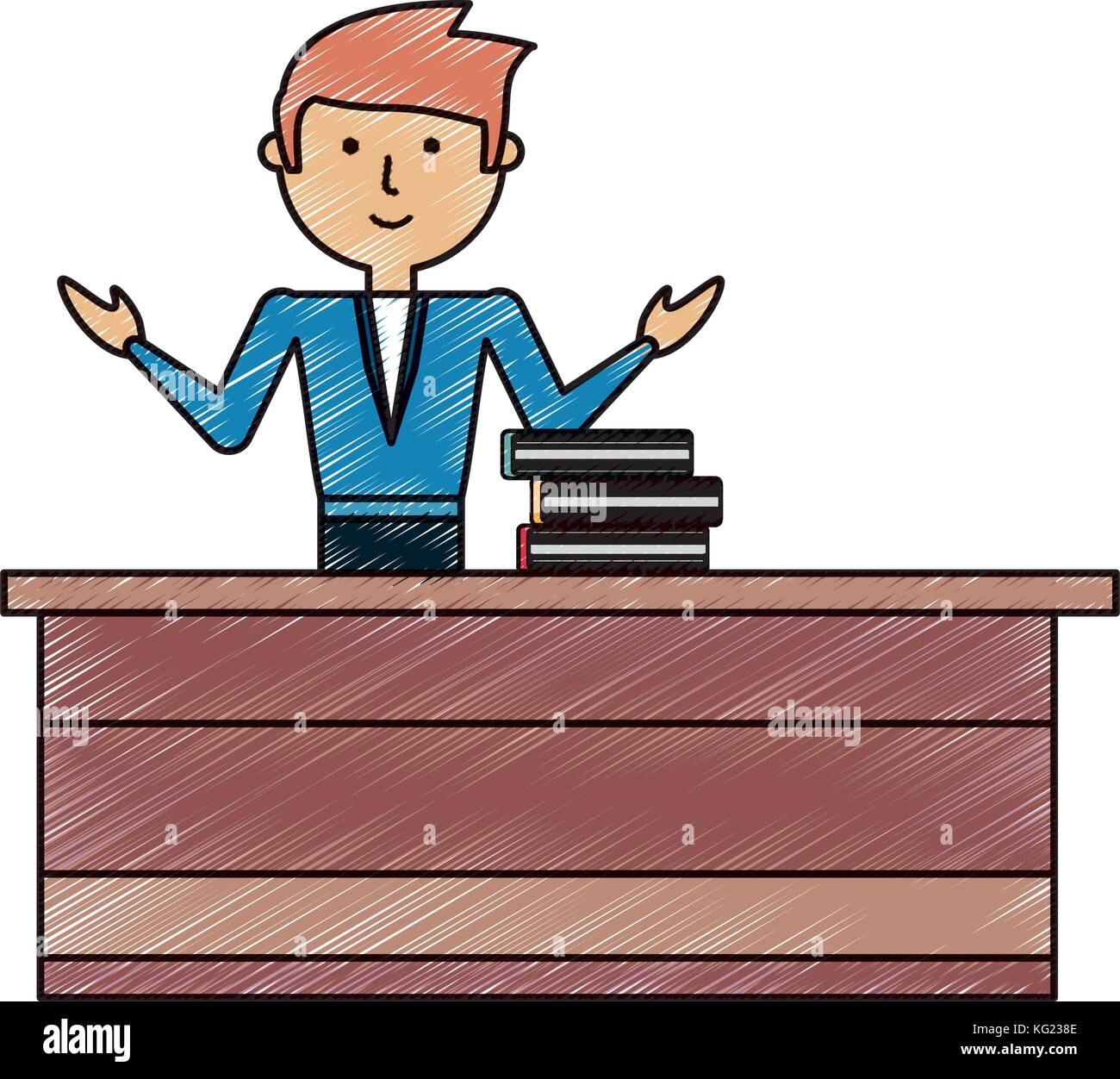 teacher man vector illustration Stock Vector Image & Art - Alamy