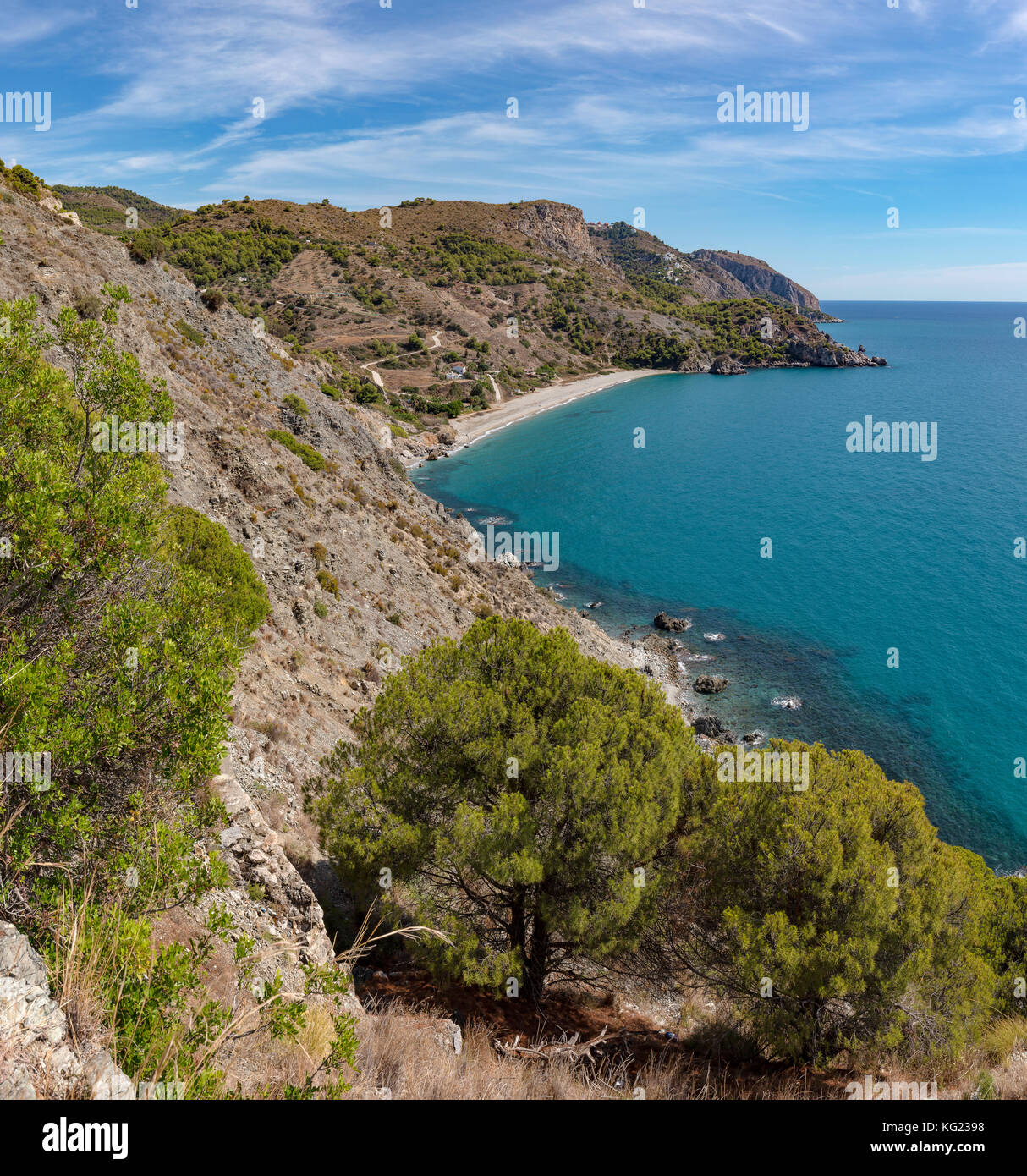 El Cañuelo beach, Maro / Nerja, Spain *** Local Caption *** landscape ...