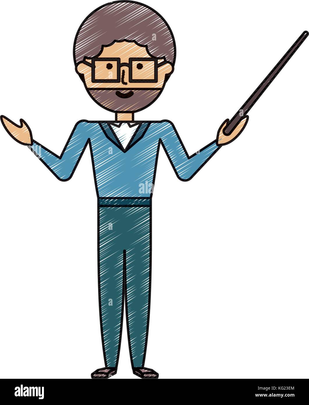 teacher man vector illustration Stock Vector Image & Art - Alamy