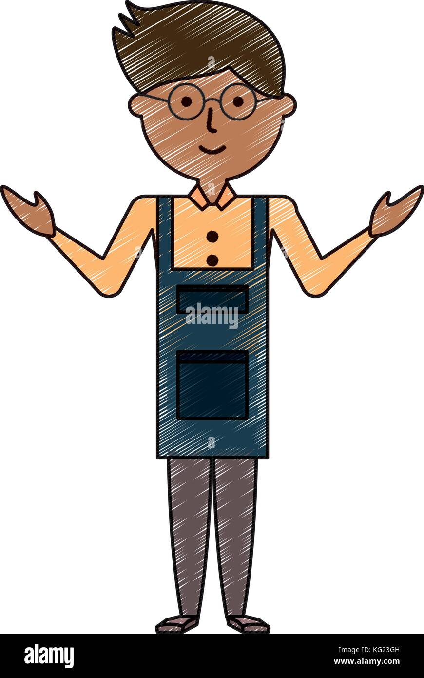 teacher man vector illustration Stock Vector Image & Art - Alamy