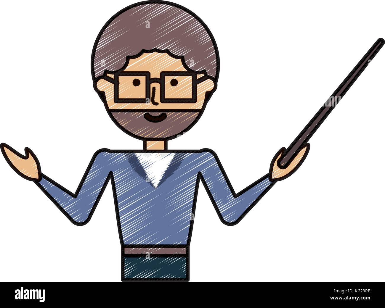 teacher man vector illustration Stock Vector Image & Art - Alamy