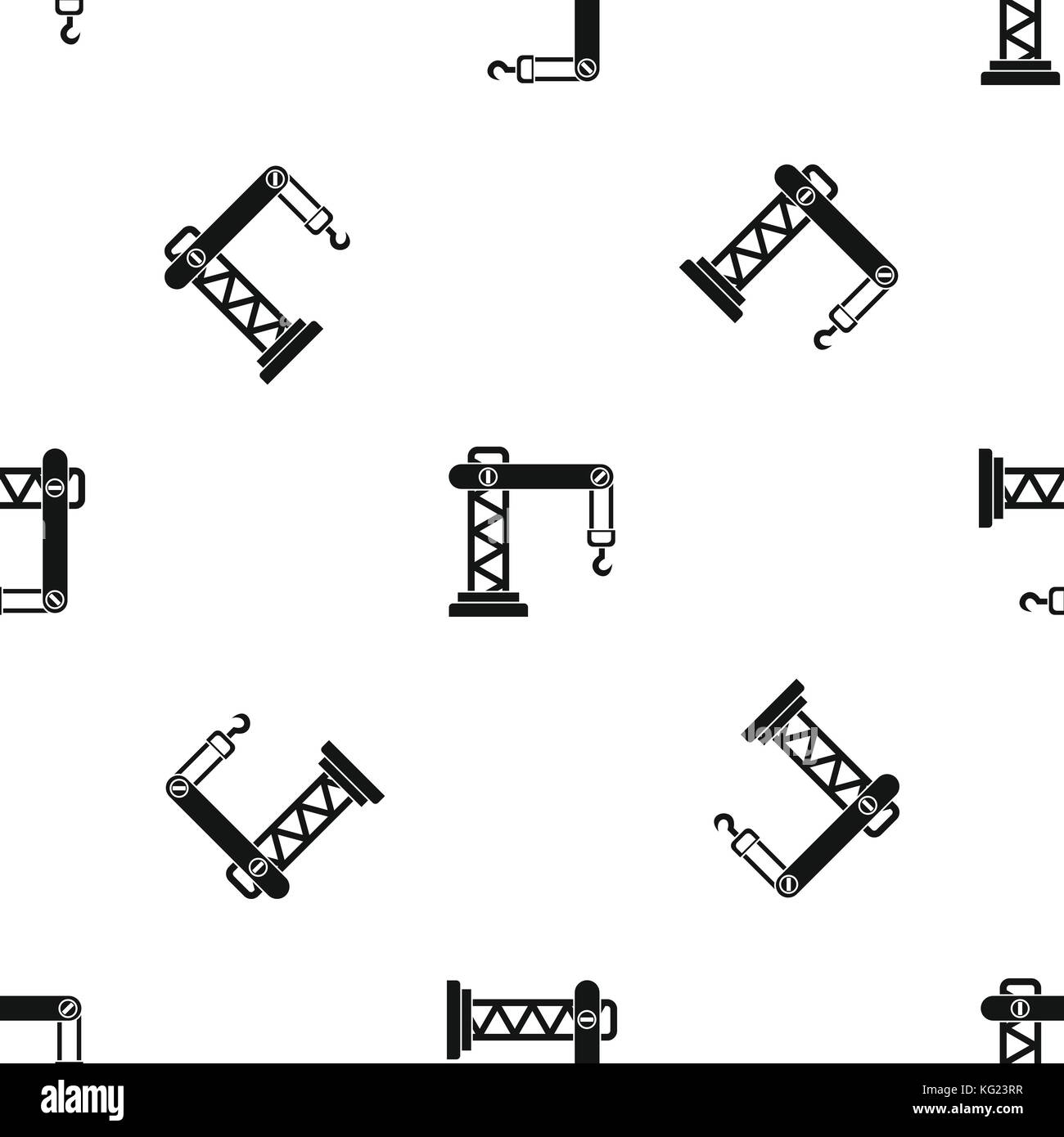 Crane pattern seamless black Stock Vector Image & Art - Alamy