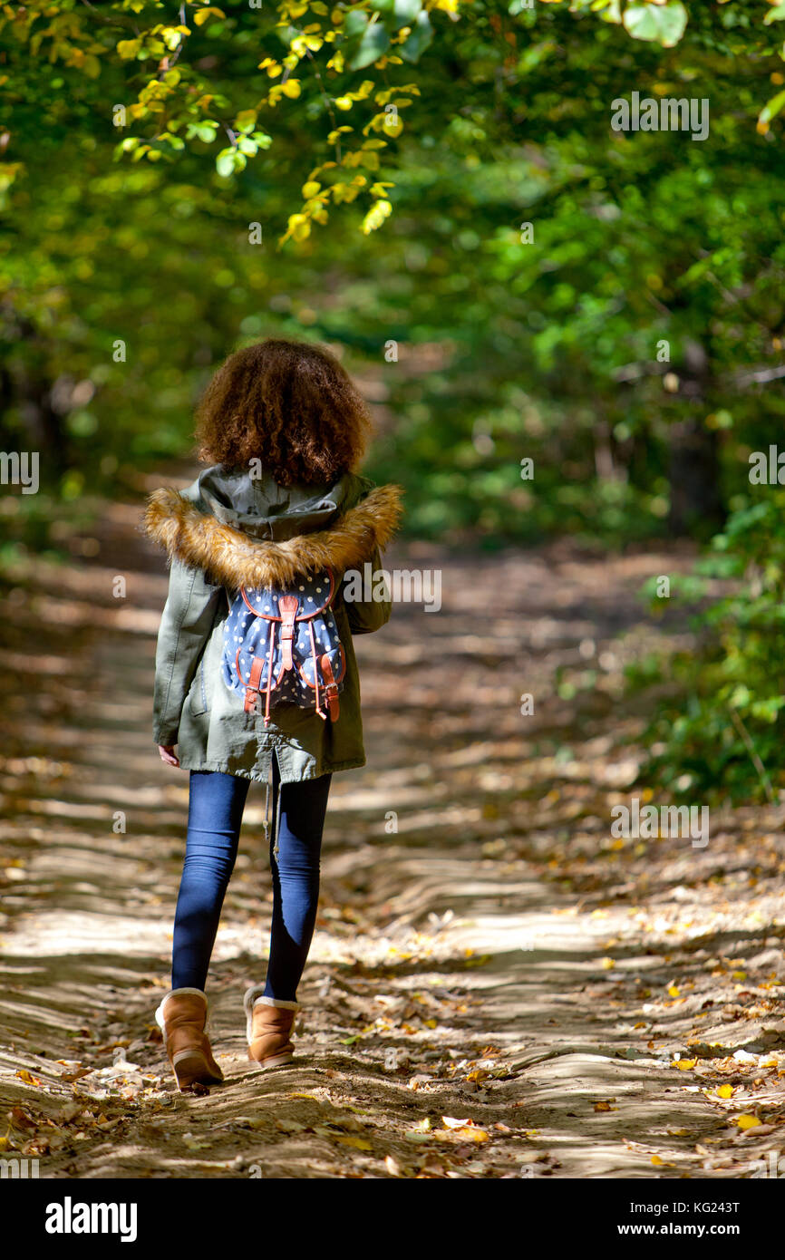 Back view beautiful teen girl hi-res stock photography and images - Alamy