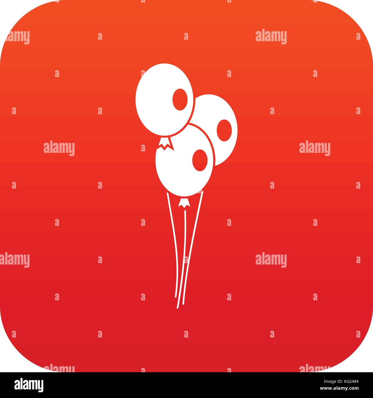 Heart ball red balloons in Stock Vector Images - Alamy
