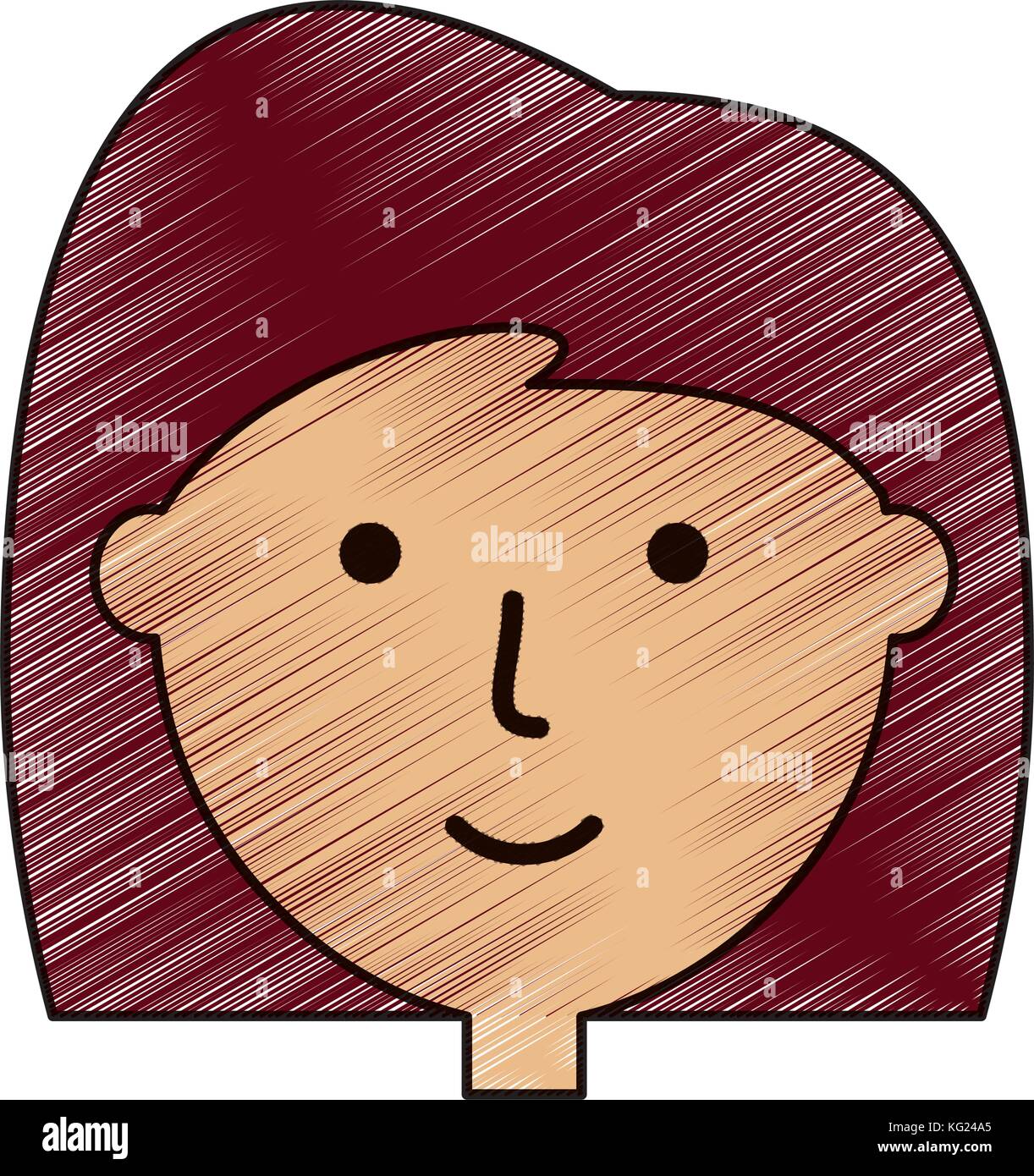 woman face vector illustration Stock Vector Image & Art - Alamy