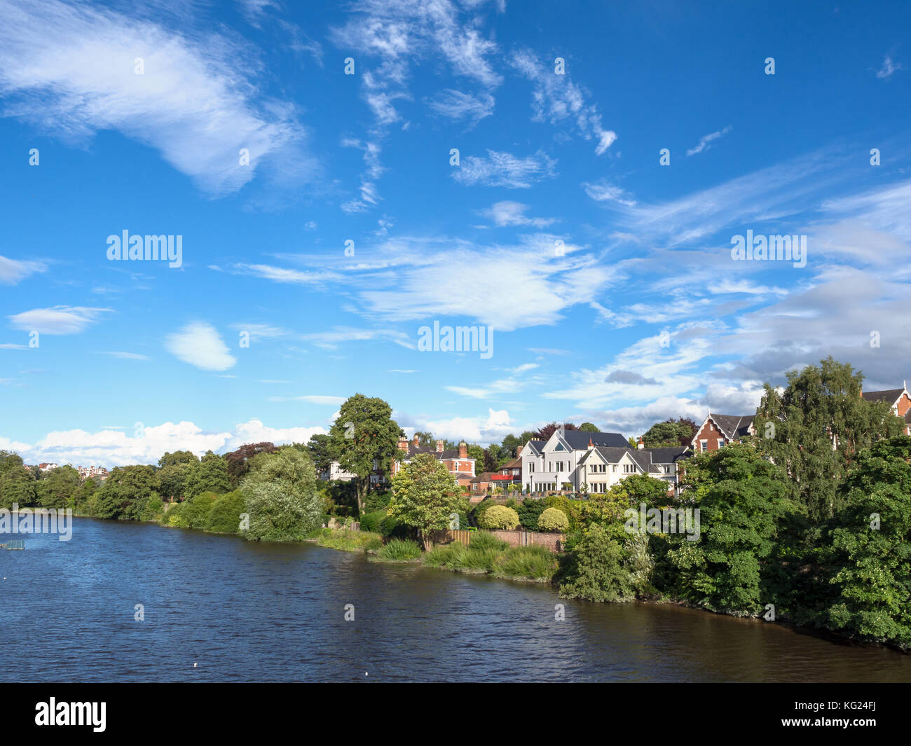 Beautiful Scene of River Dee in Chester, UK Stock Photo - Alamy