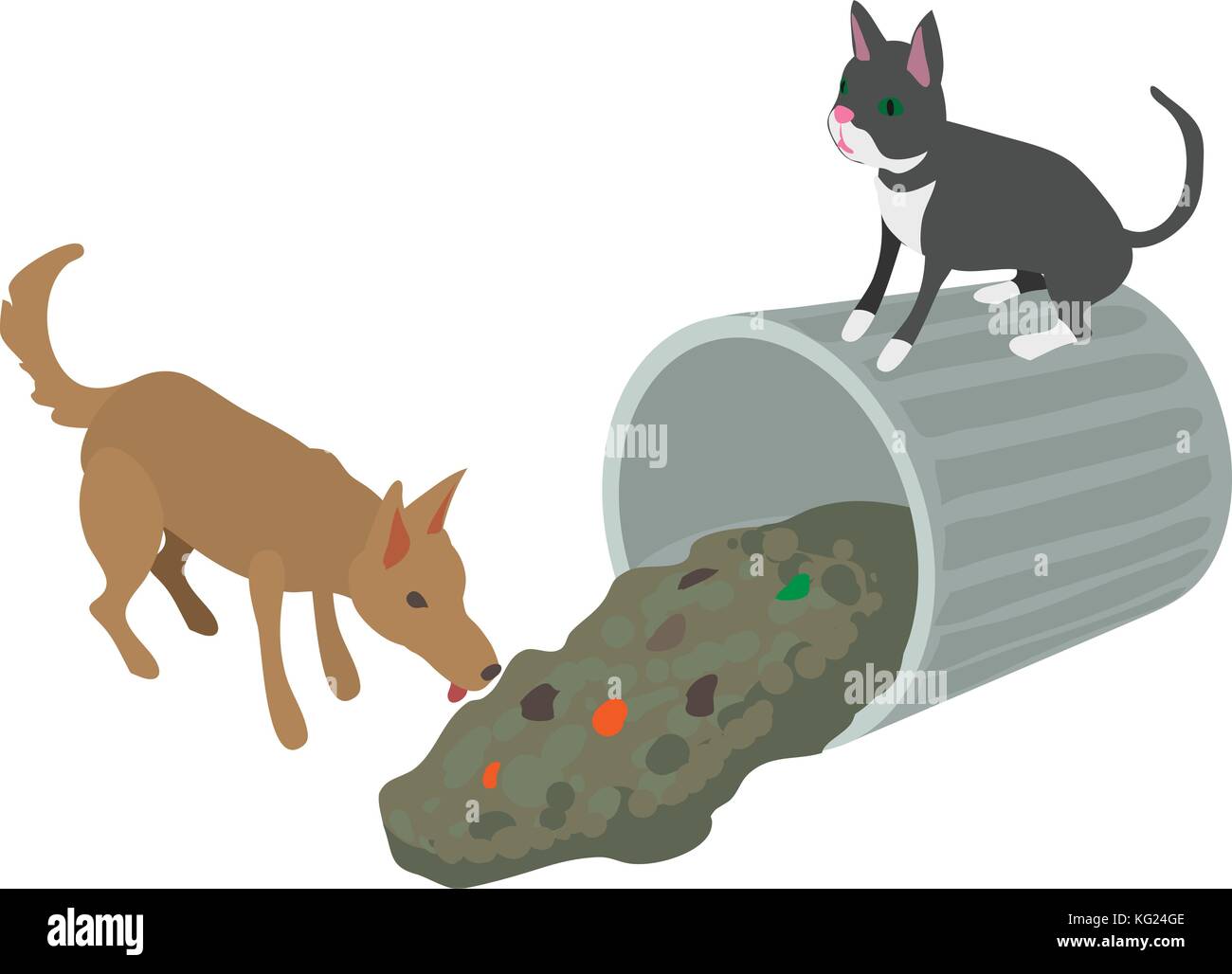 Stray cat icon Stock Vector Images - Alamy