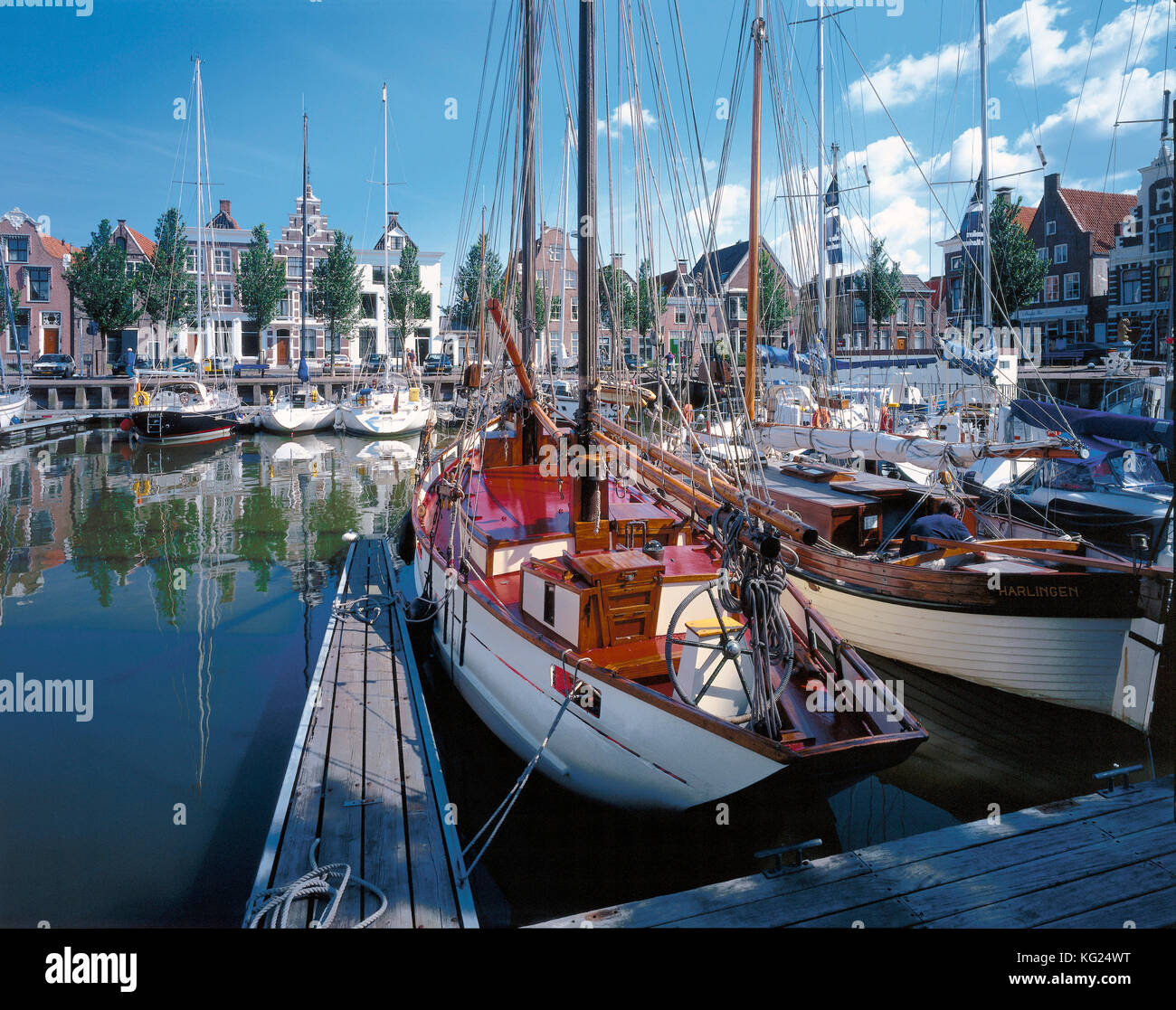 Harbour Harlingen, Friesland, Netherlands *** Local Caption *** City ...