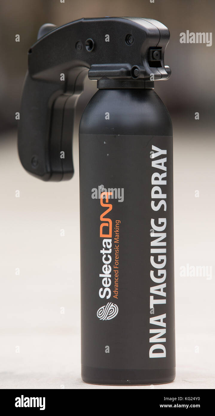 SelectaDNA DNA Tagging Spray which will be used by the Metropolitan ...