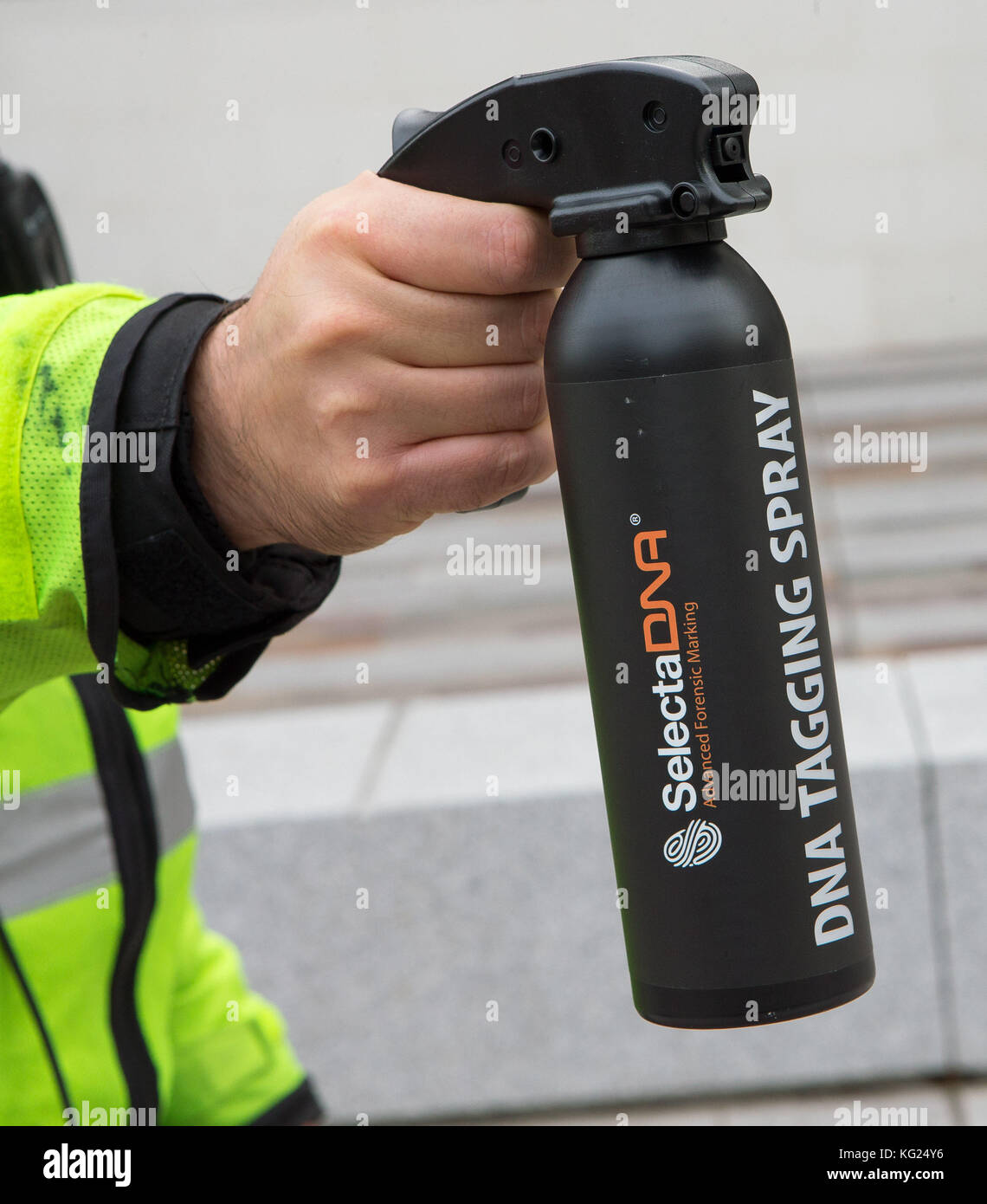 SelectaDNA DNA Tagging Spray which will be used by the Metropolitan ...